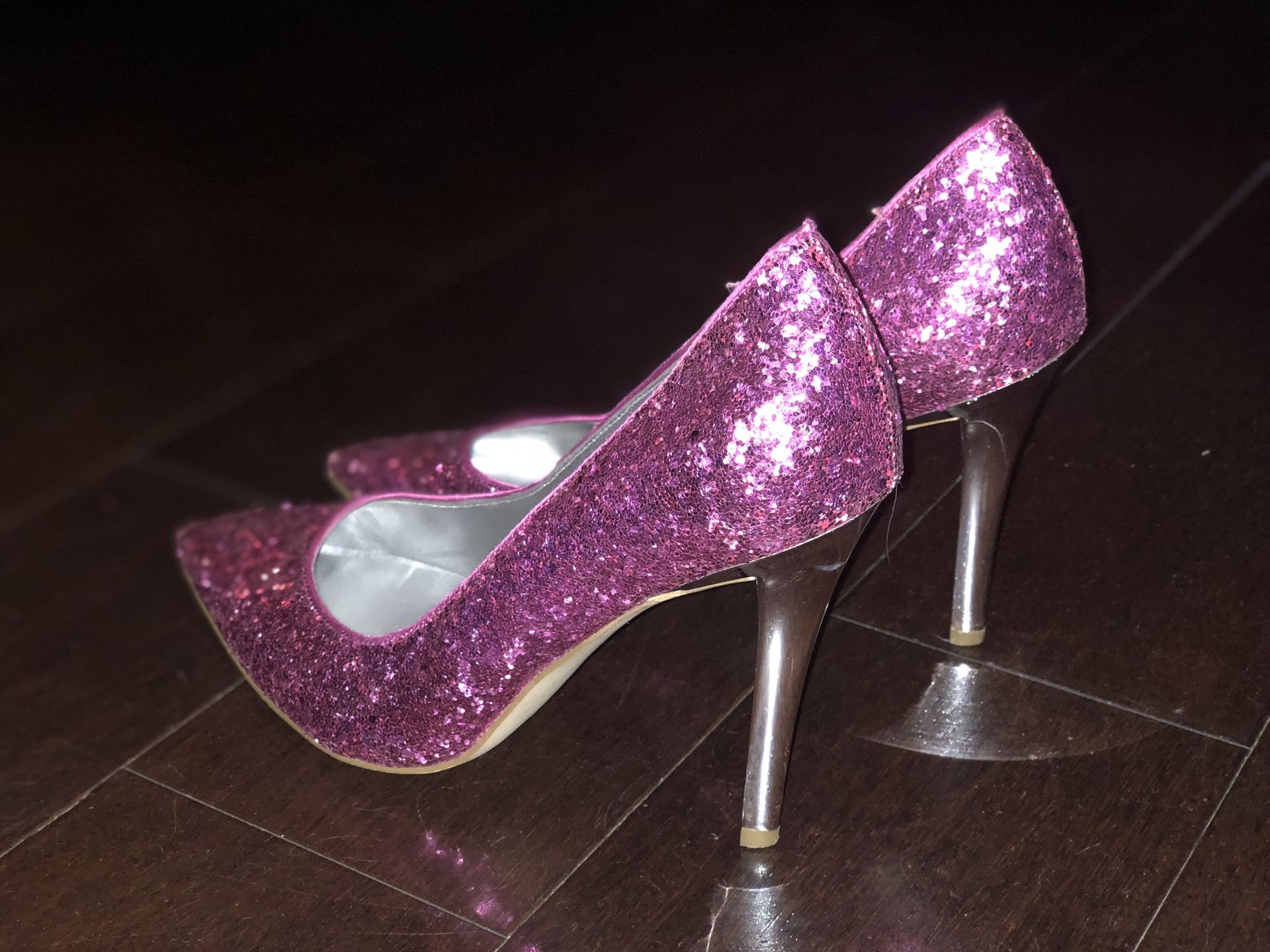 Pink Sparkly High Heels