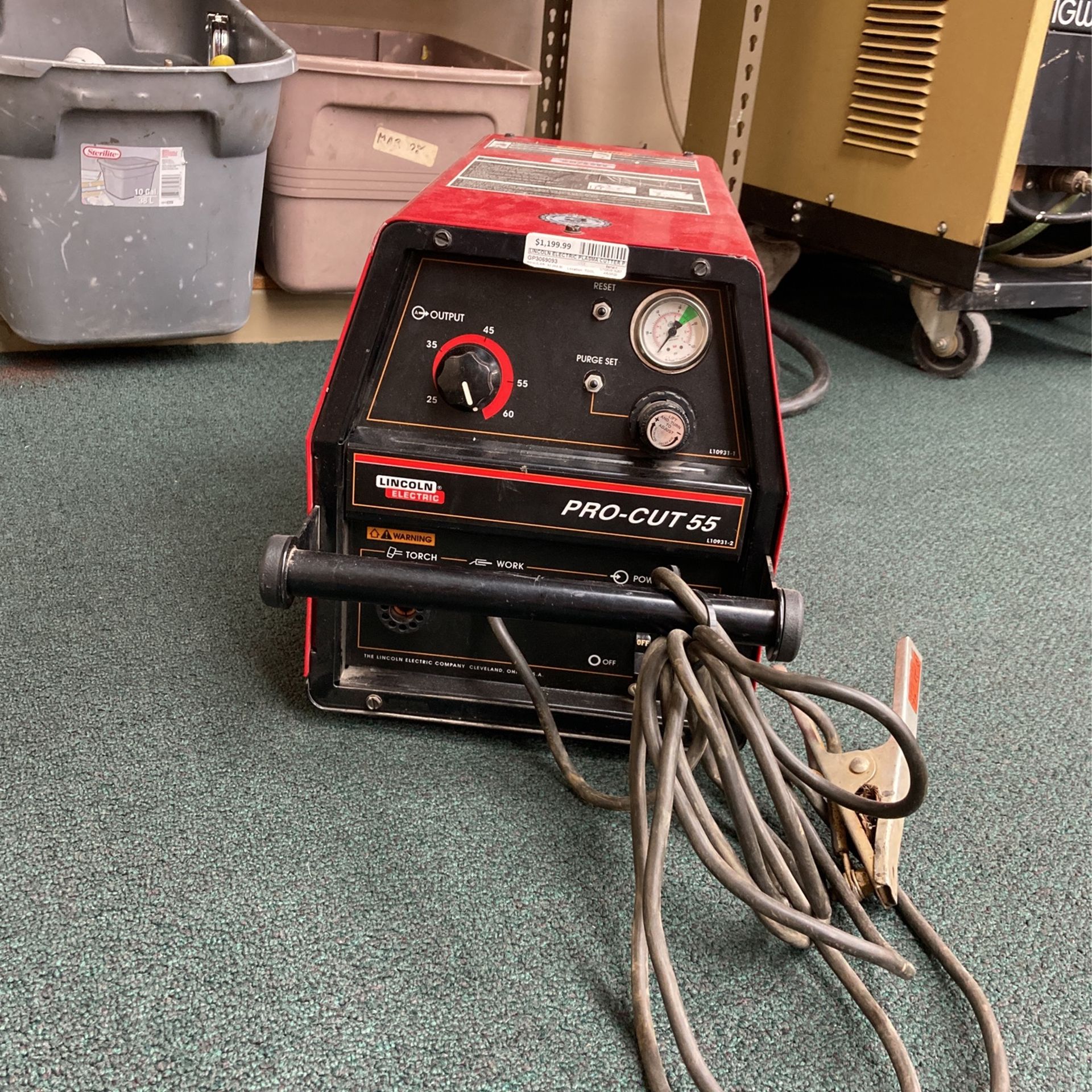 Lincoln Electric Pro-Cut 55 Plasma Cutter GP306/9093 for Sale in ...
