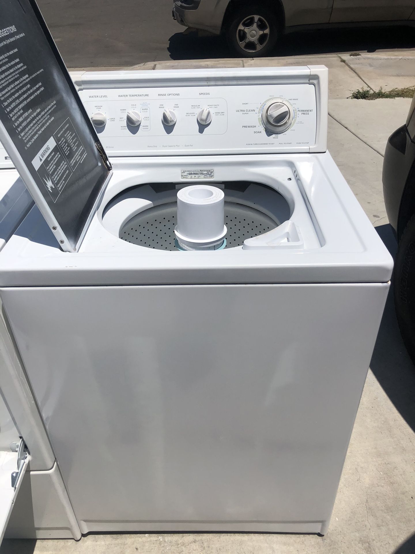 Kenmore 90 series washer and dryer gas heavy duty super capacity plus ...