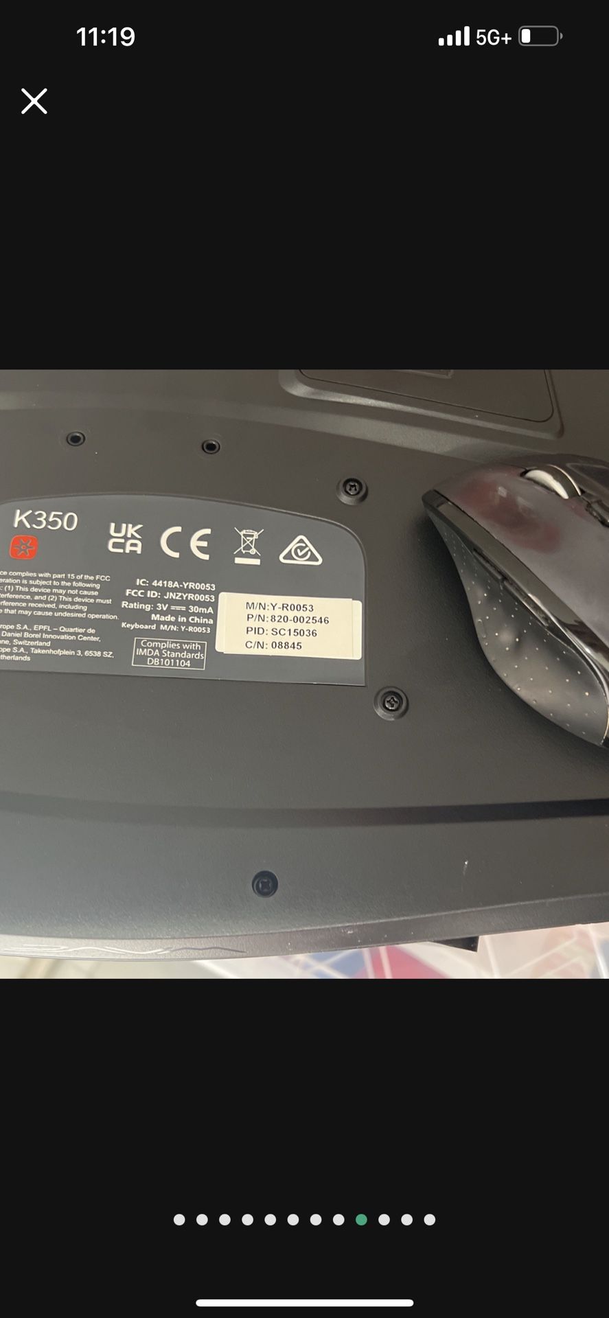 HP Desktop M01-F1224 With Logitech Keyboard Mouse Combo K350 Docking Station Stand Uo Desk Dual ...