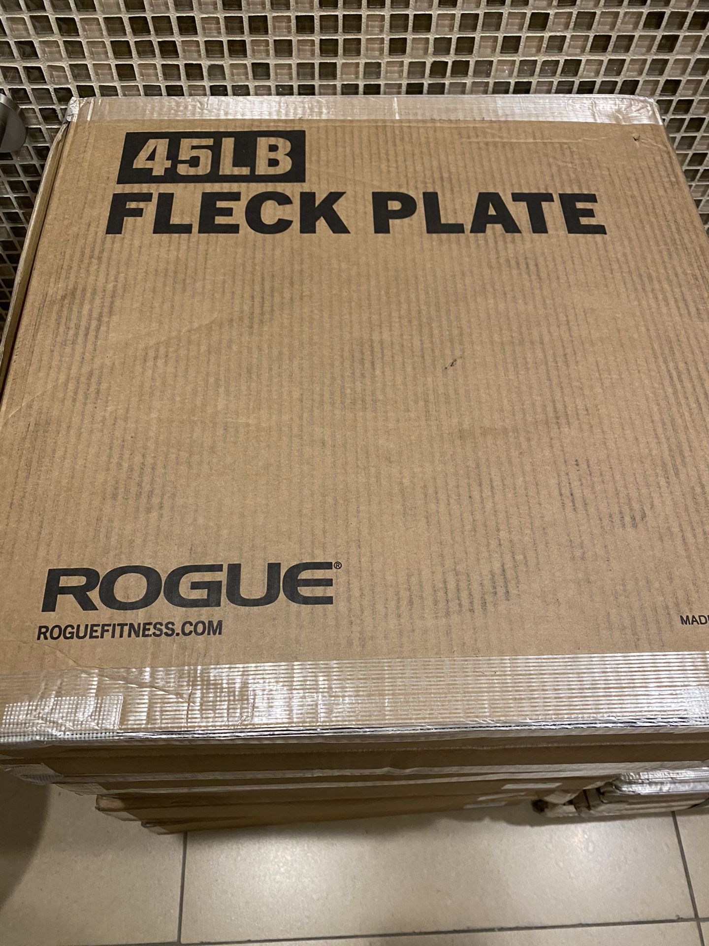 Rogue Fleck Plates 55 / 45 / 25 / 15lb pairs of Gym Weight Olympic ...