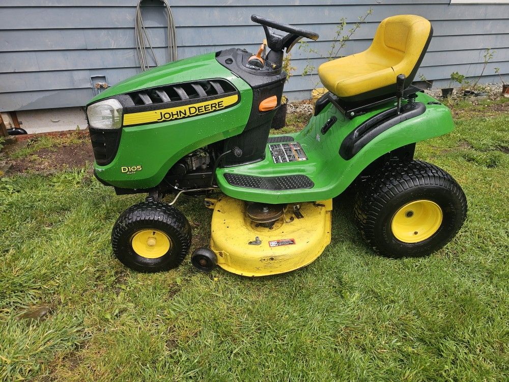 John Deere D105 Auto Mower for Sale in Federal Way, WA - OfferUp