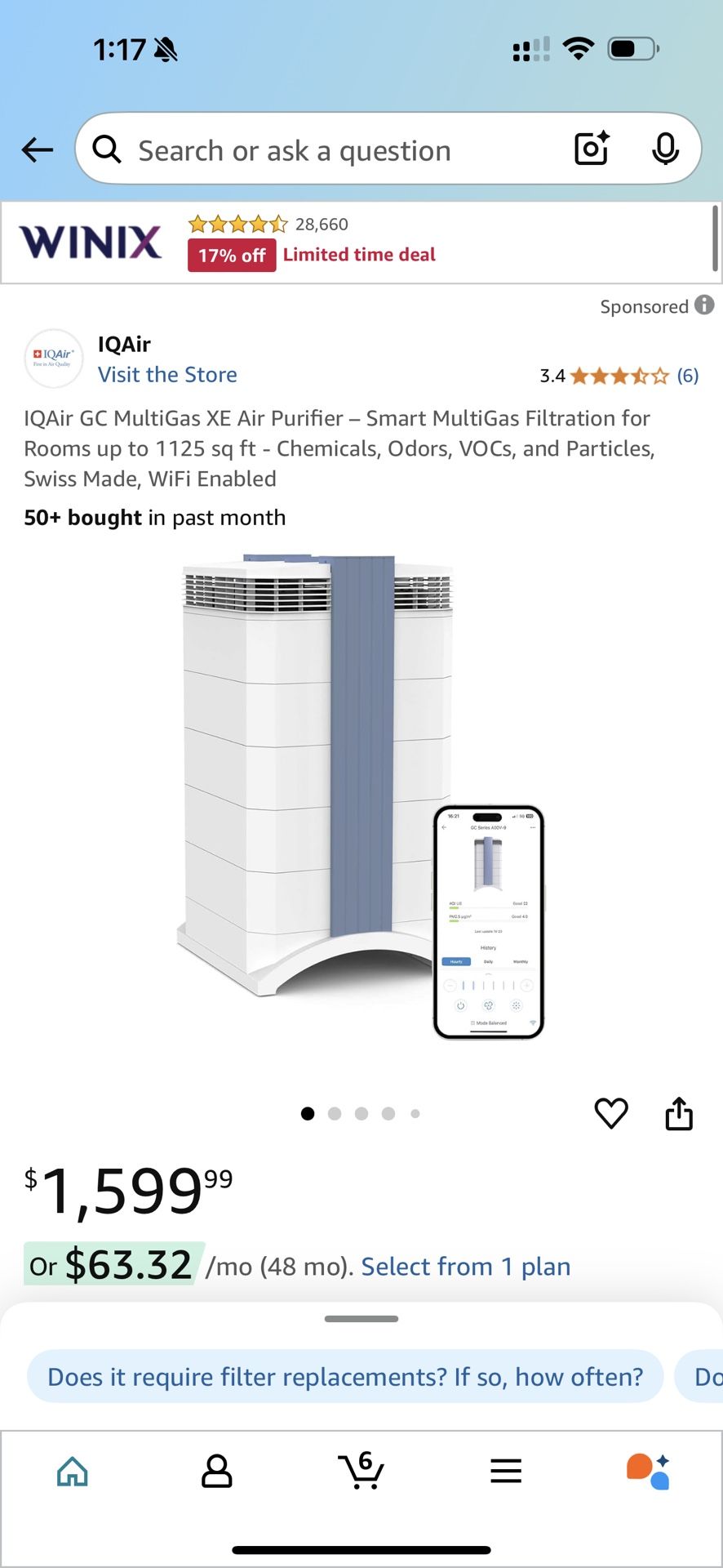 iQAir GC Air Purifier for Sale in Irvine, CA - OfferUp