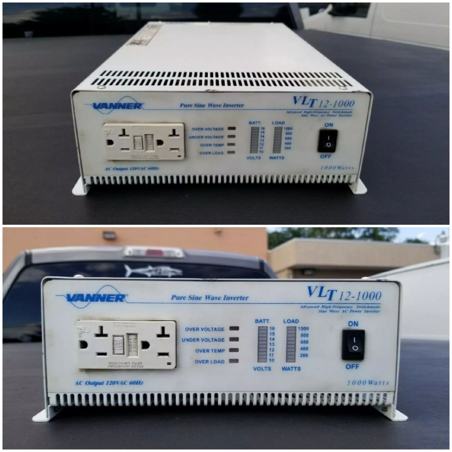 Inverter Vanner VLT12-1000 Commercial TRU Sinewave Inverter, High ...