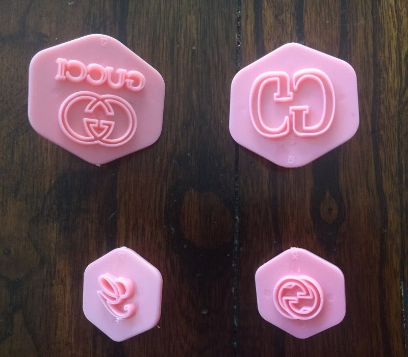 Gucci designer brand logo cookie cutter fondant cake decorating tool ...