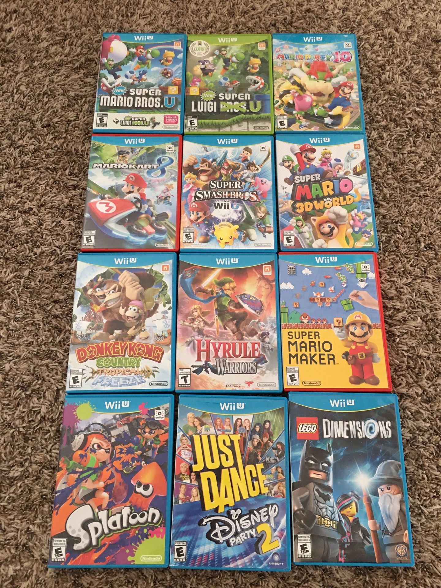 Lot Of 12 Nintendo Wii U Games / Sell As A Lot Not Sold Separately for ...