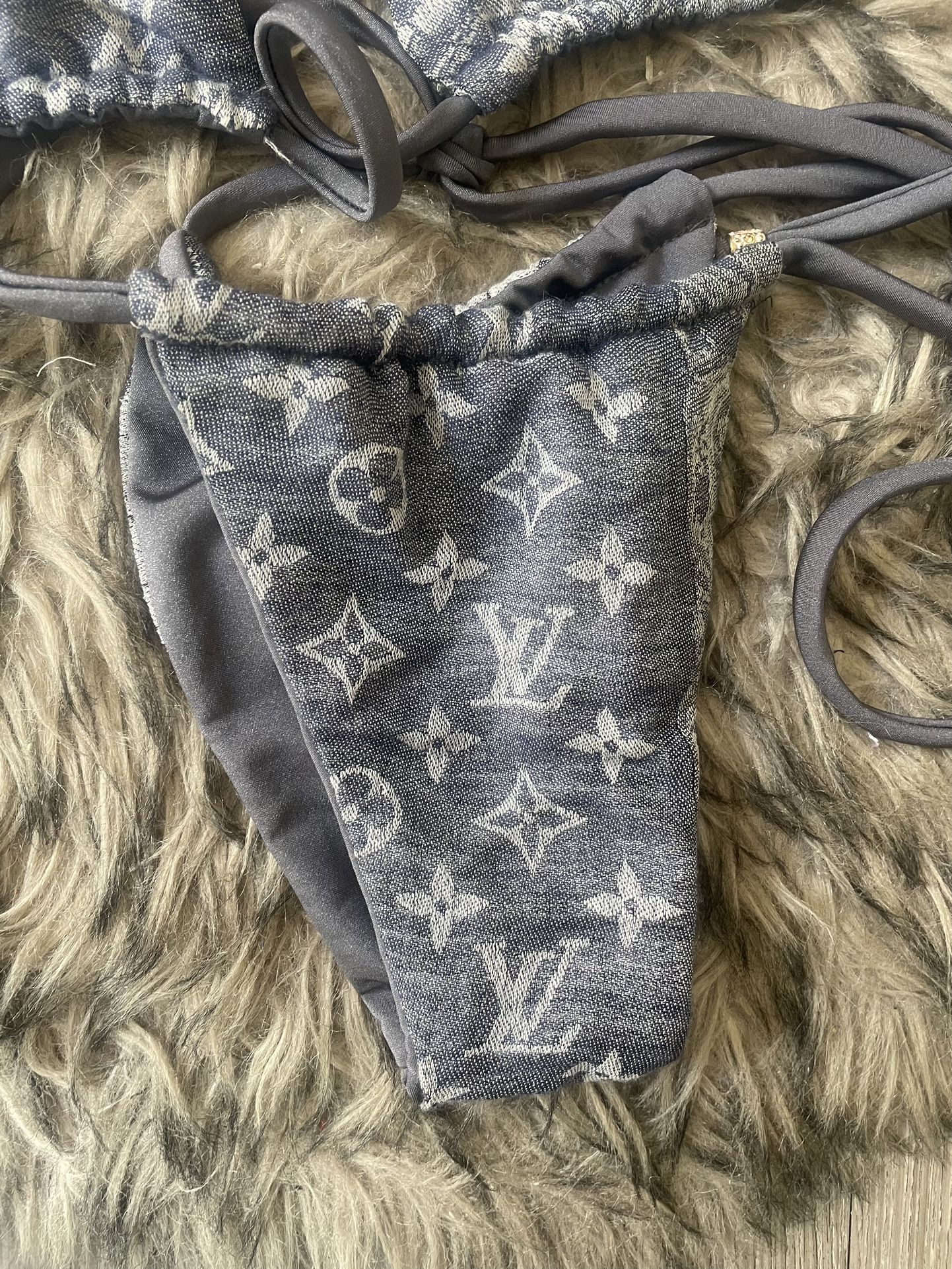 Custom LV Bathing Suits Made From Scarf for Sale in West Hollywood, CA ...
