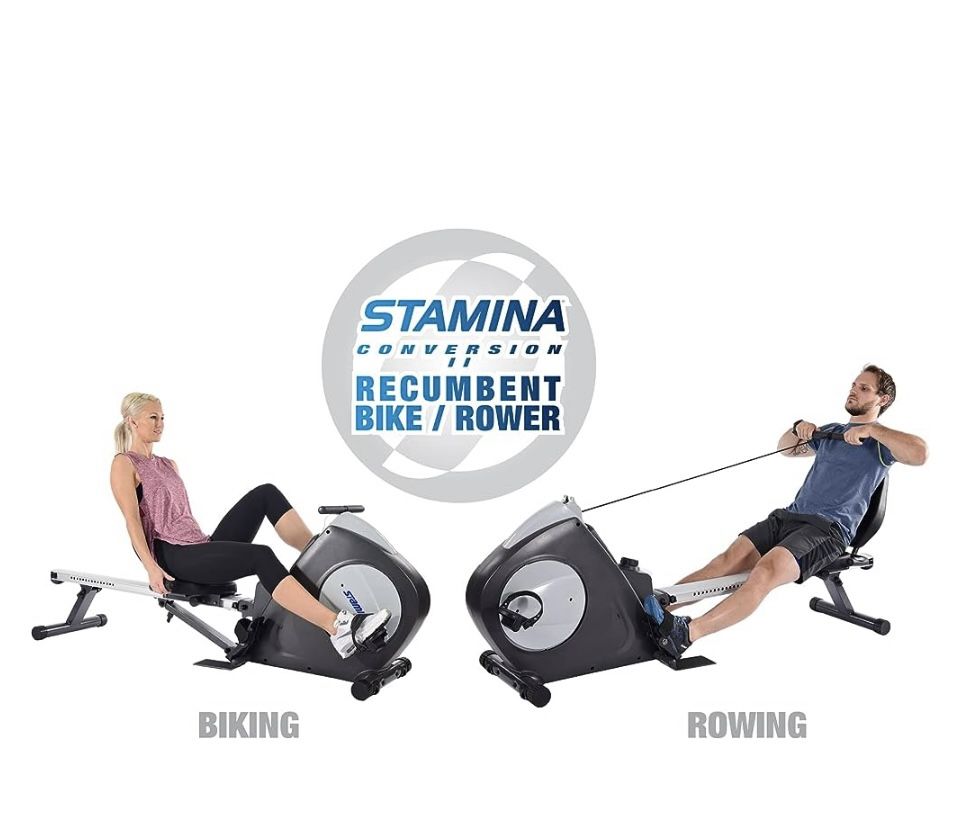 NEW - Stamina Conversion II Recumbent Exercise Bike/Rower for Sale in ...