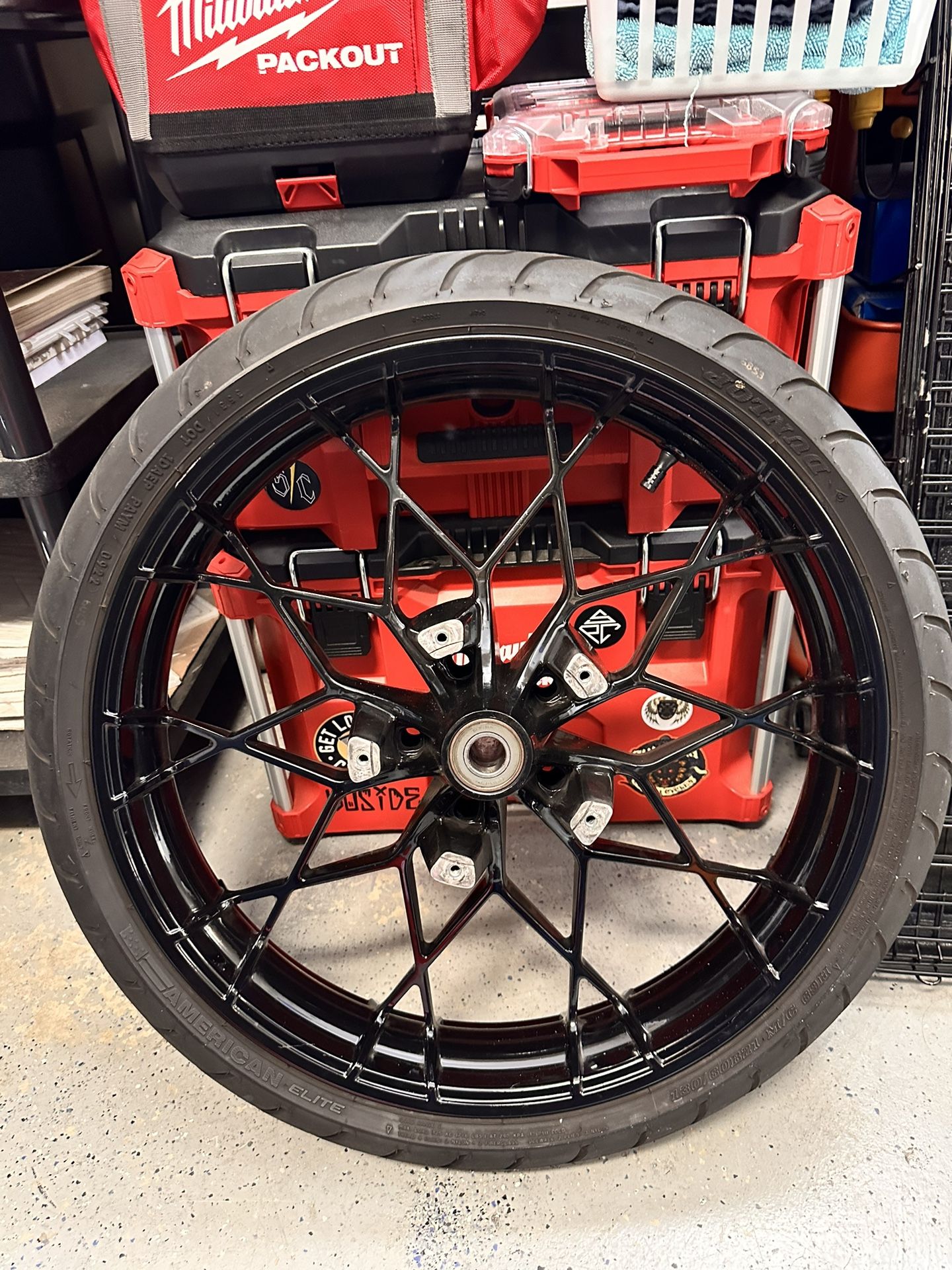 LIKE NEW HARLEY DAVIDSON 21” PRODIGY REPLICA WHEEL WITH TIRE- NO BRAKE ...