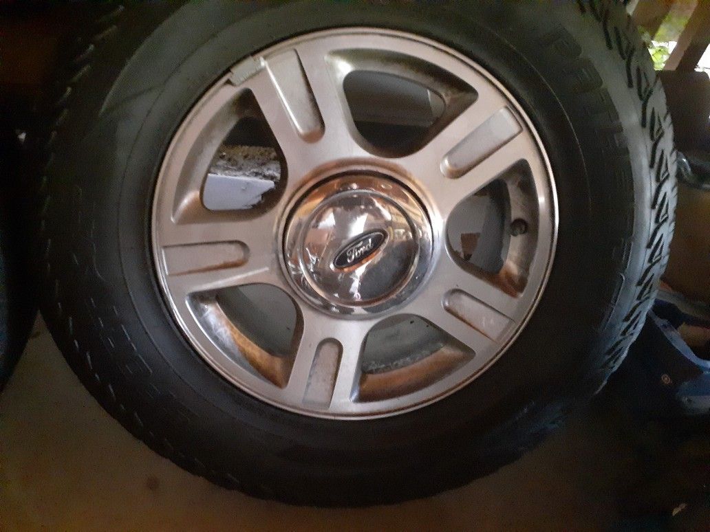 17'' inch Ford rims and tires including spare for Sale in LOS RNCHS ABQ ...