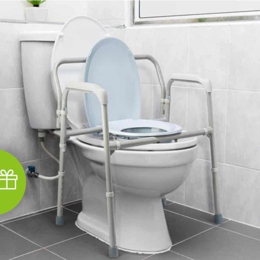 OasisSpace Bariatric Bedside Commode 650lb - Folding 3 in 1 Toilet Seat ...