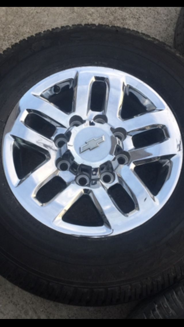 18” chrome Chevy Rim 18 Crome Chevrolet Wheel 18s Rin Silverado LTZ ...