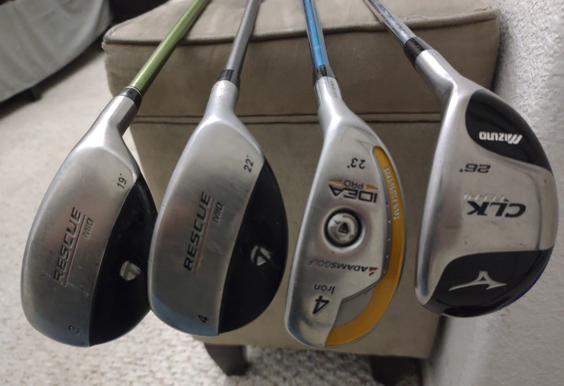 Golf Club Hybrids: TaylorMade Rescue Mid & Adams Golf Idea Pro for Sale ...