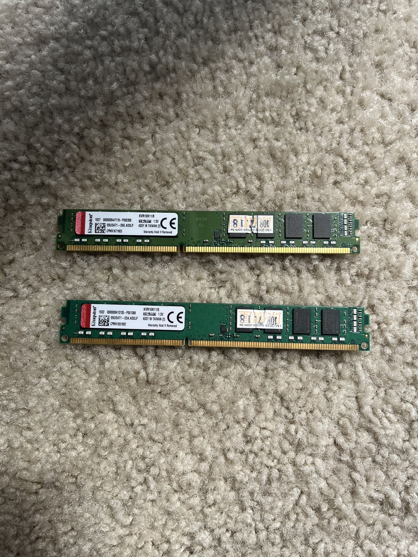 Kingston 8GB 1600MHz DDR3 Non-ECC CL11 DIMM KVR16N11/8 for Sale in ...