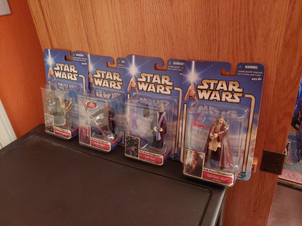 STAR WARS THE PHANTOM MENACE, SET OF 4 FIGURES. for Sale in Apple ...