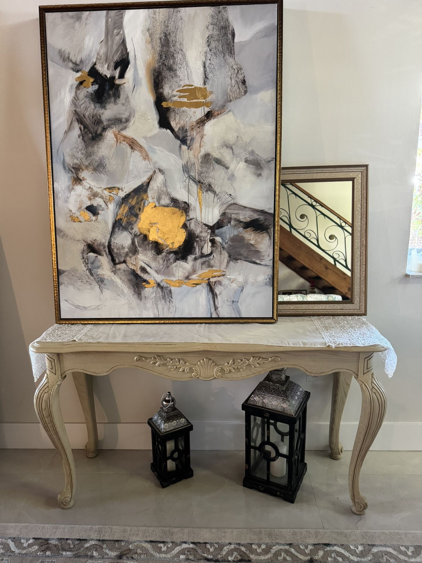 Beige Console Table for Sale in Miami, FL - OfferUp