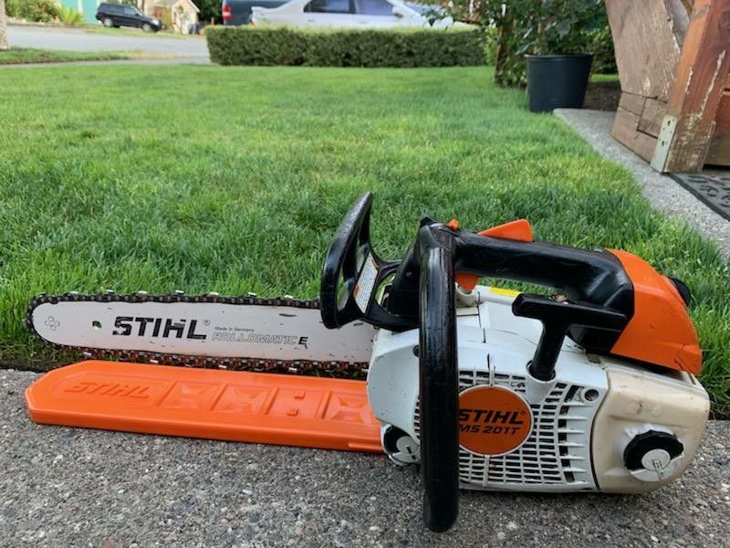 STIHL MS 201T PROFESIONAL TOP HANDLE ARBORIST CHAINSAW 16” WITH BAR ...