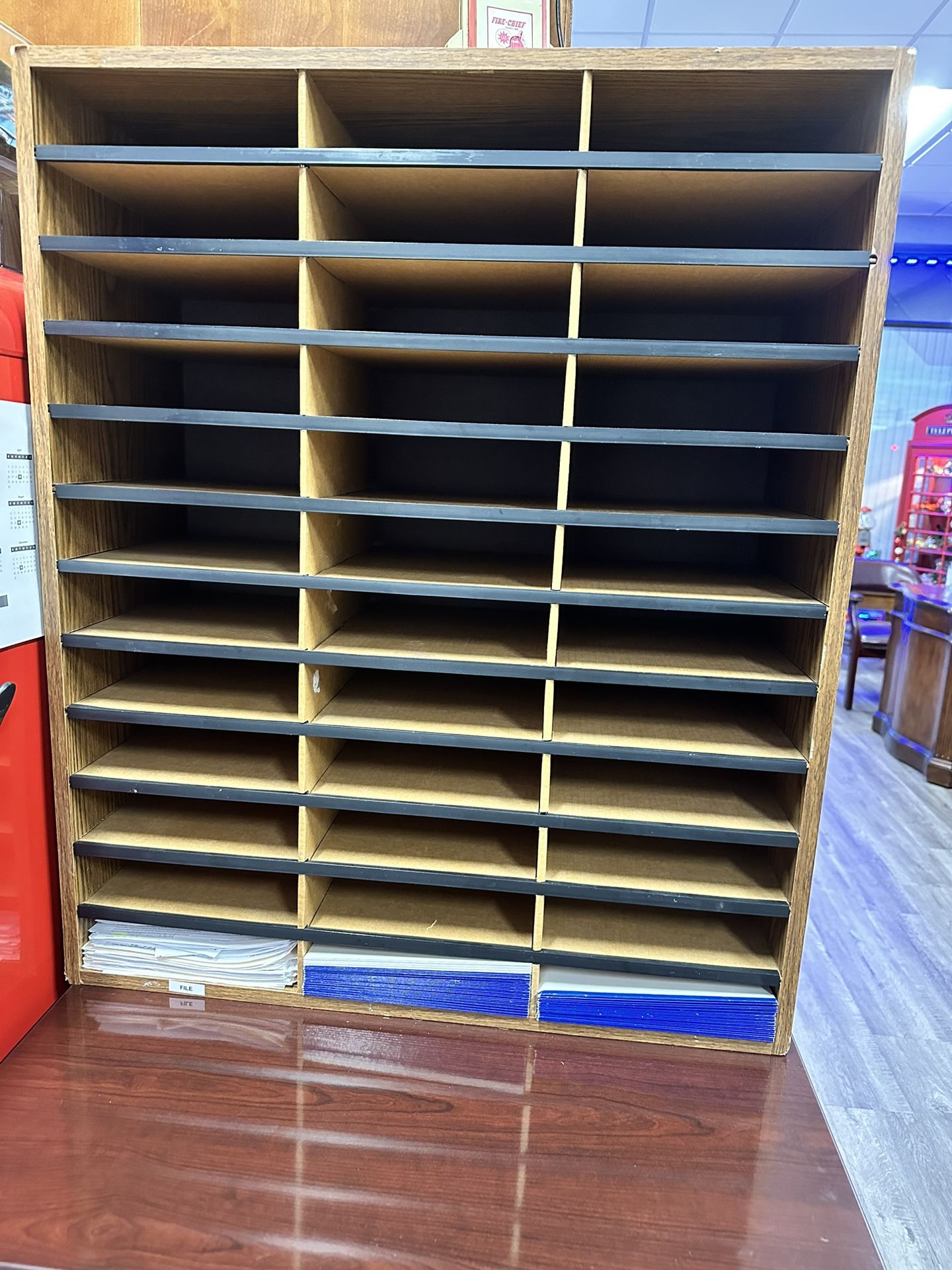 33 SLOT FILE LITERATURE SORTER ORGANIZER & FILING CABINET for Sale in ...