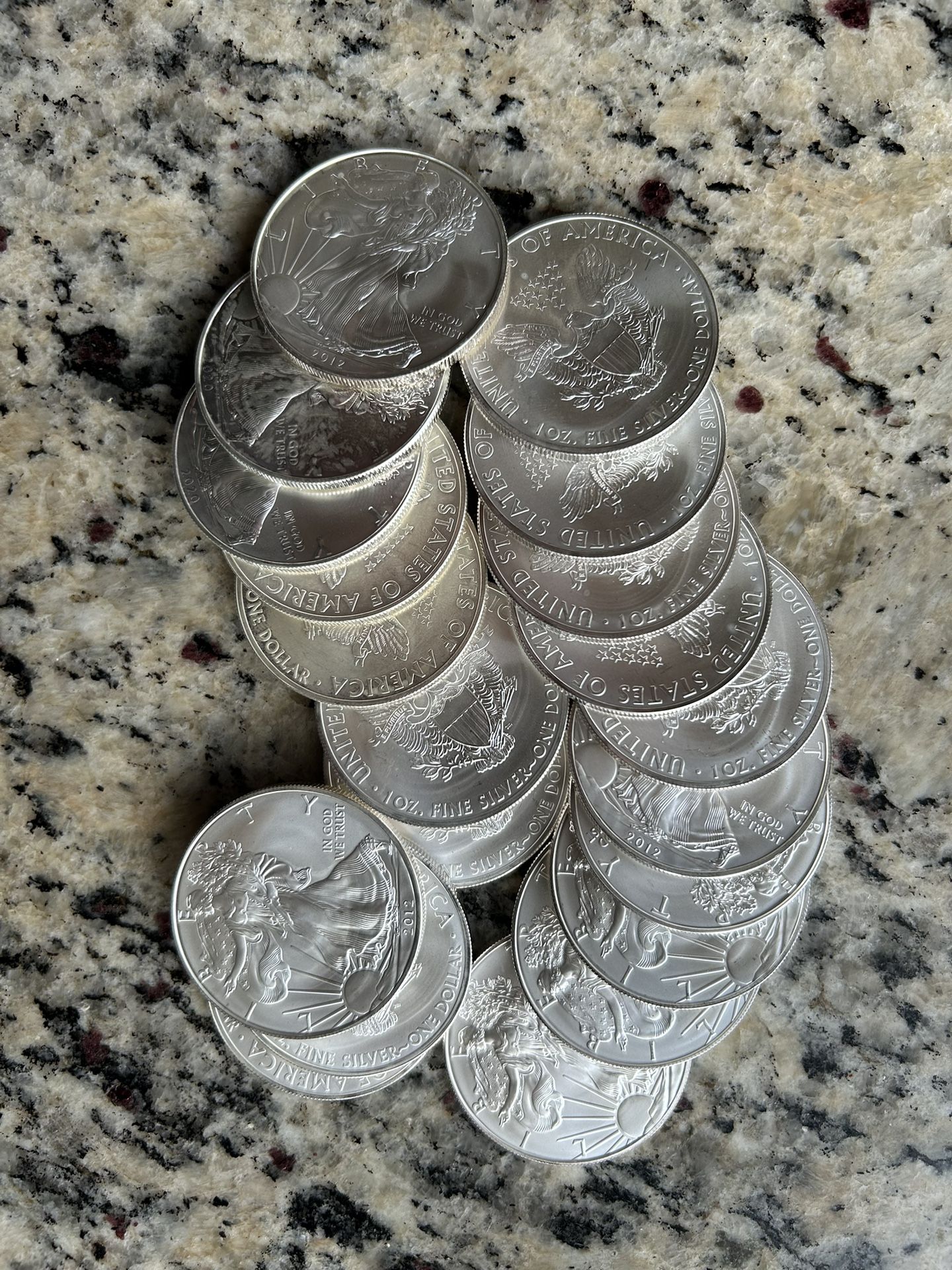 American Silver Eagles, 1 Ounce Pure Silver Each for Sale in Dinuba, CA ...