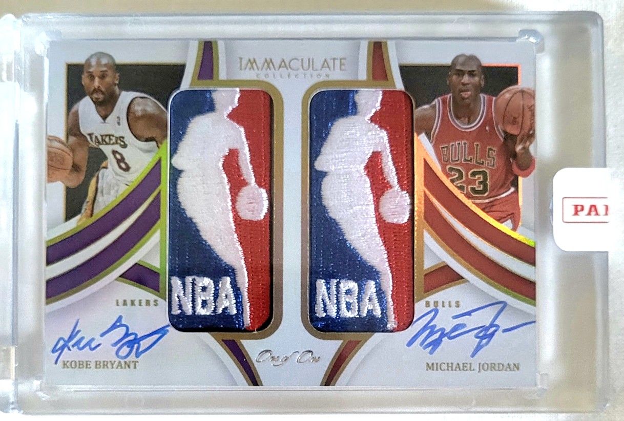 MICHAEL JORDAN/KOBE BRYANT 2021-22 IMMACULATE *CUSTOM MADE* DUAL ...
