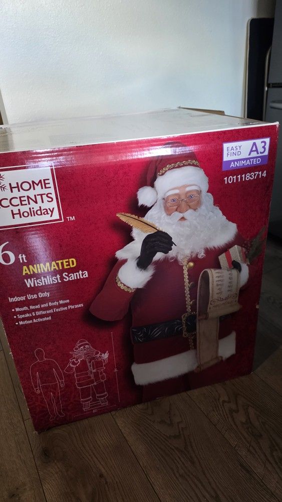 Santa Claus Animatronic Life Size Christmas Decoration Indoor for Sale ...
