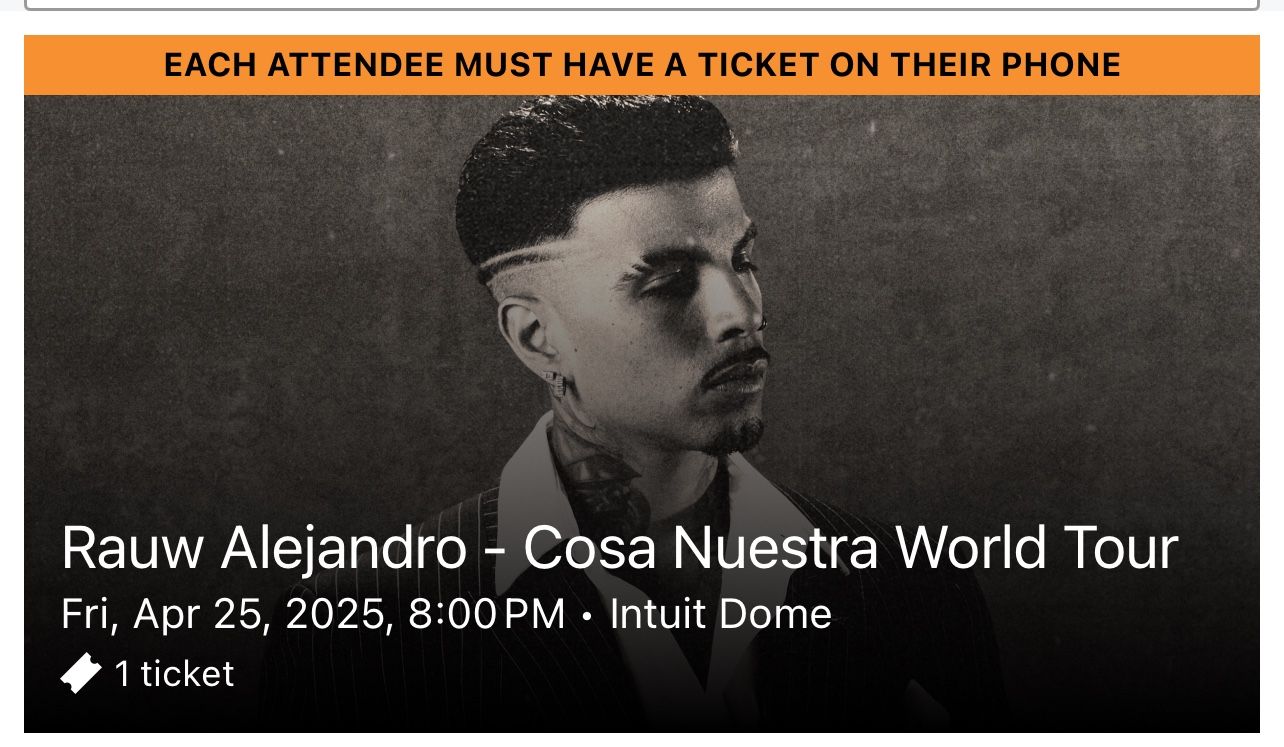 RAWUL ALEJANDRO CONCERT IN LA for Sale in Anaheim, CA - OfferUp