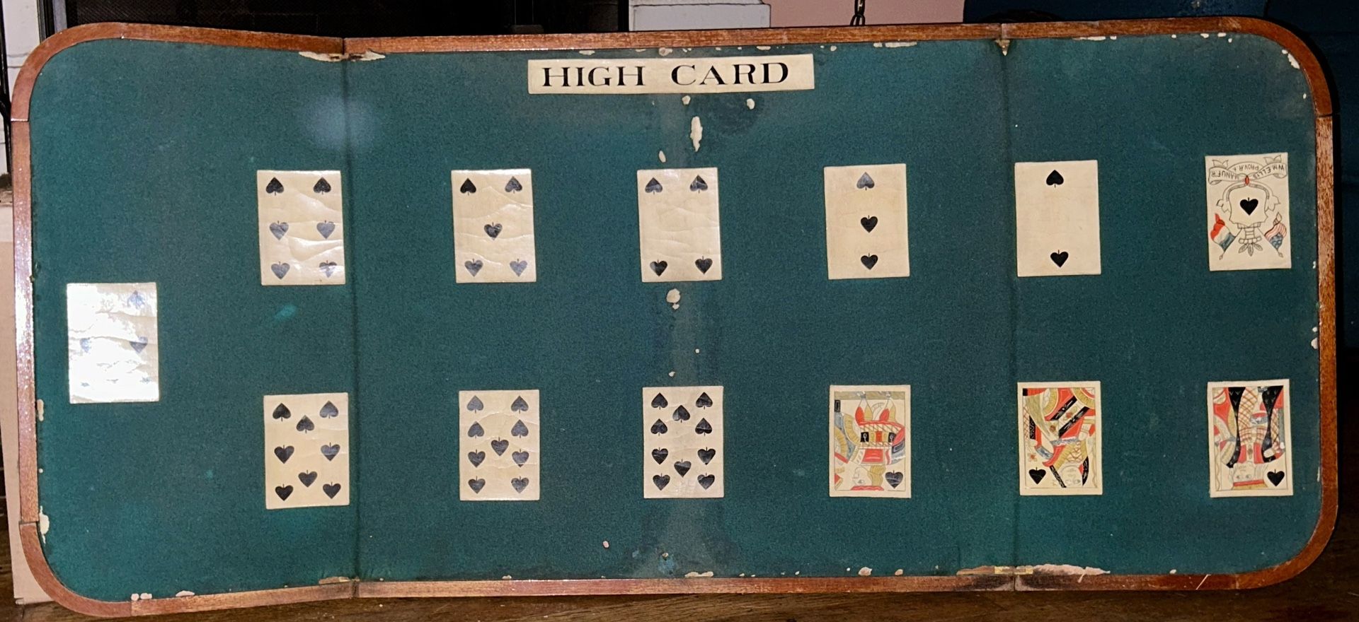 Ca. 1870 Tri-Fold Faro Layout ~ W.M. ELLIS & Co. From The Old West ...