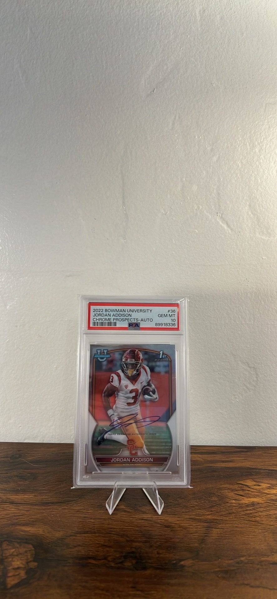 Jordan Addison Bowman 1st Auto PSA 10 for Sale in Visalia, CA - OfferUp