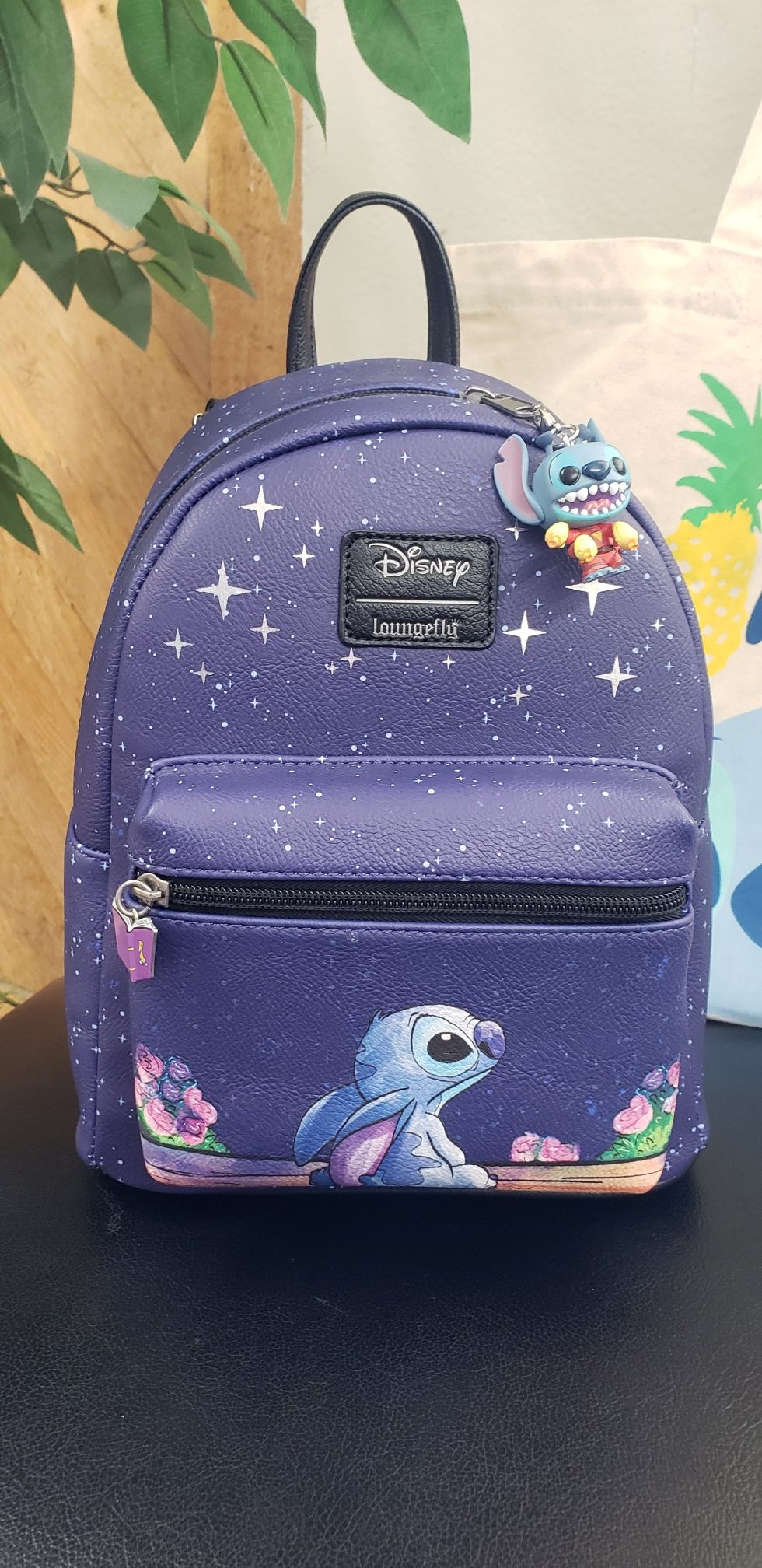 NWT! Loungefly Disney Lilo & Stitch Starry Night Mini Backpack, Tote ...