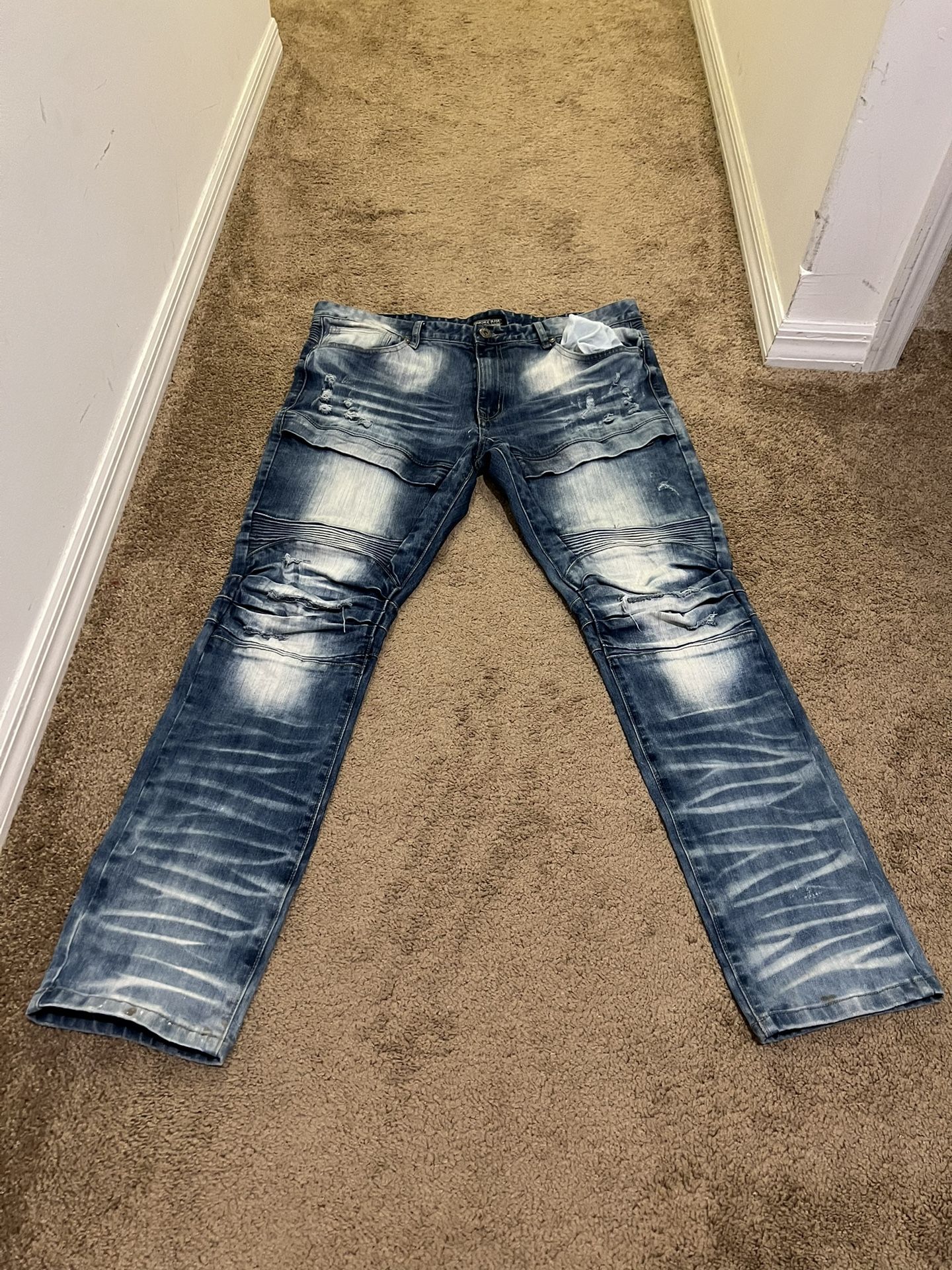 Smoke Rise Extra Tough Superior Standard Blue Jeans Mens 40x32 for Sale ...