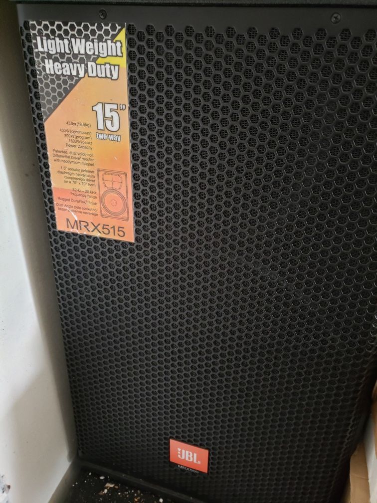 ( 2 ) JBL MRX515 and ( 2 ) JBL MRX528S 4000W Dual 18" Bass-Reflex High ...