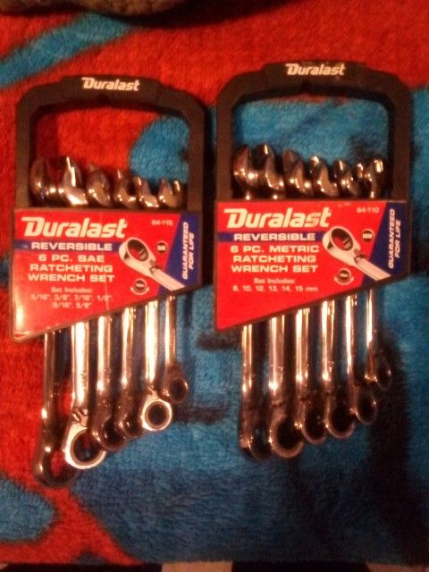 DURALAST REVERSIBLE 6pc RATCHETING WRENCH