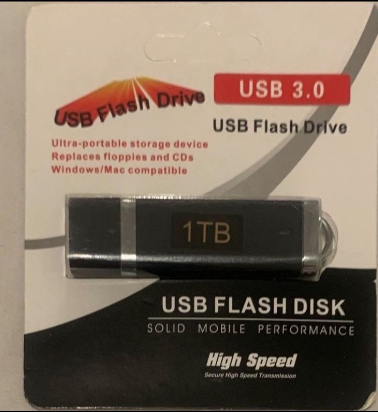 1 tB Terra bytes USB 3.0 Flash Drive for Sale in Los Angeles, CA - OfferUp