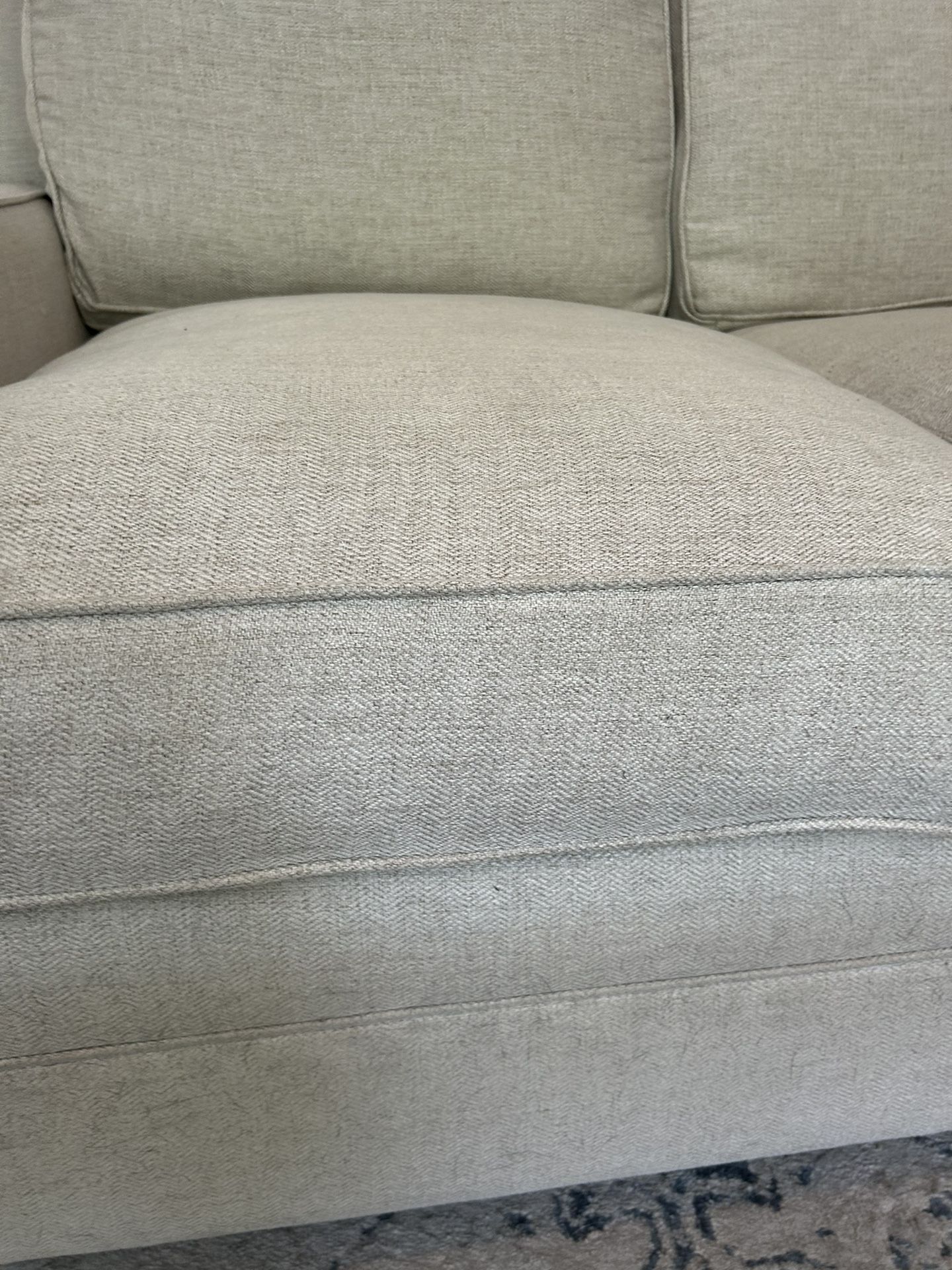 Beautiful 7 foot Living Spaces Couch with Down combo filler for Sale in ...