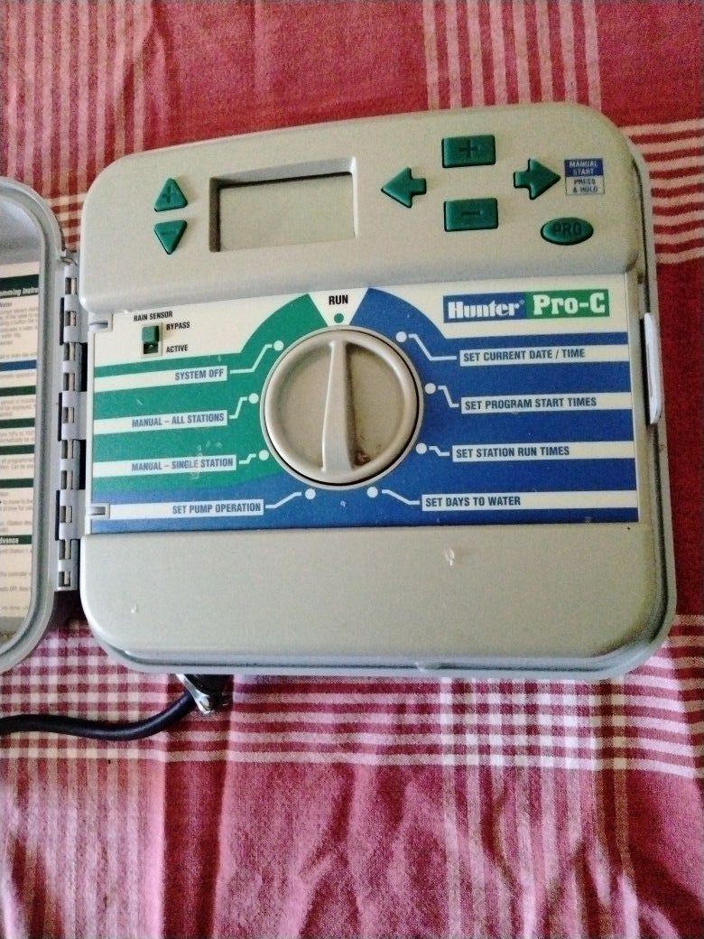 Hunter Pro-C 6 Station Irrigation Lawn Sprinkler Timer Controller for ...