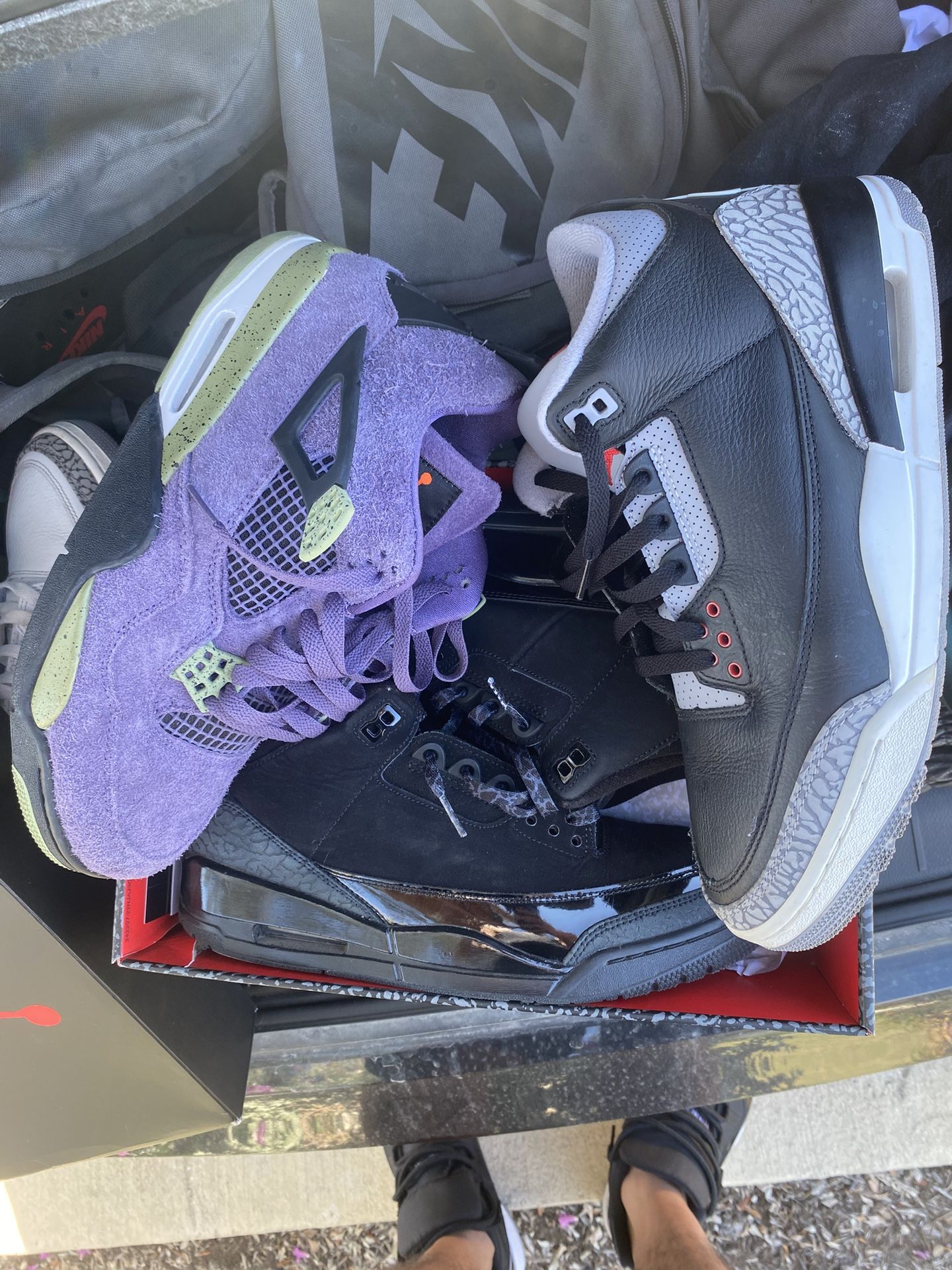 Jordan 4 Rm Grandmas Driveway, Cool grey 11s, Bc 3s ,Black Cat 3 ...