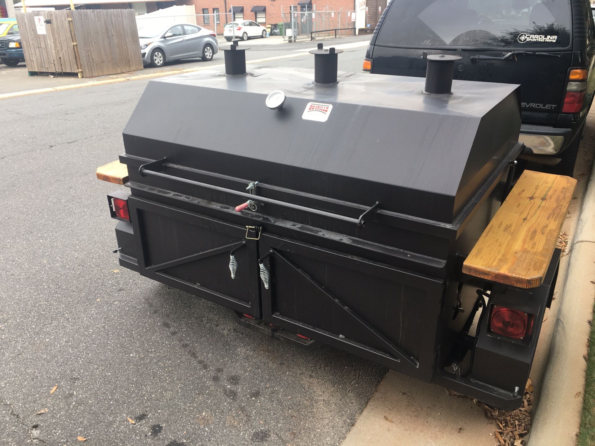 BQ Grills BBQ pull behind smoker + trailer for Sale in Charlotte, NC ...