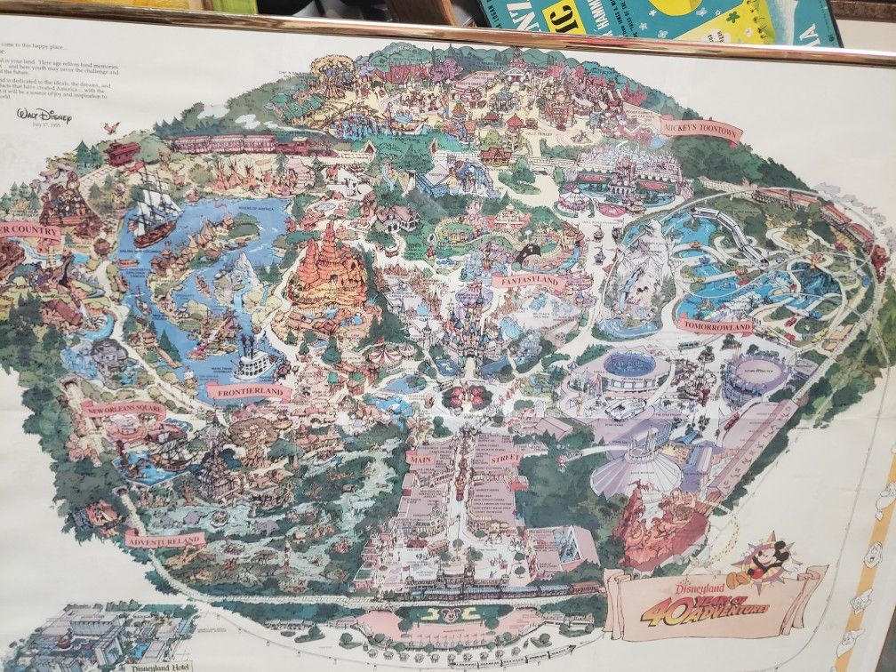 Disneyland Map 1995