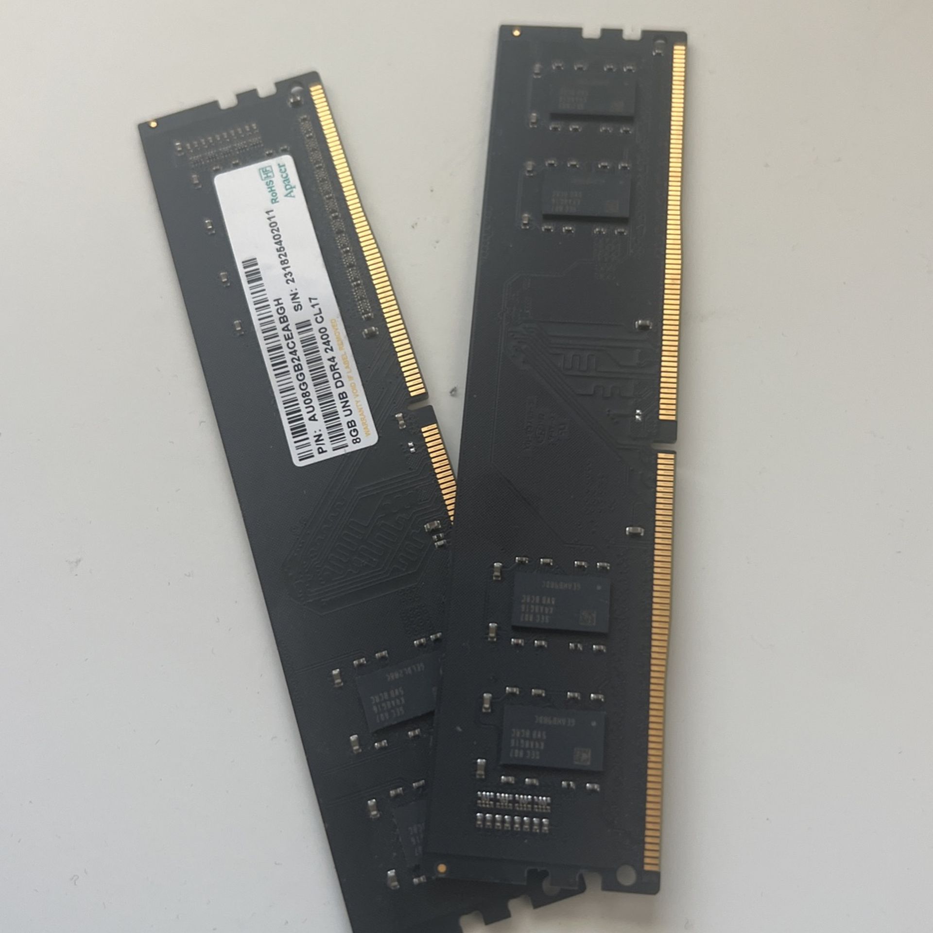 DDR4 8GB sticks 2400MHz for Sale in Riverside, CA - OfferUp