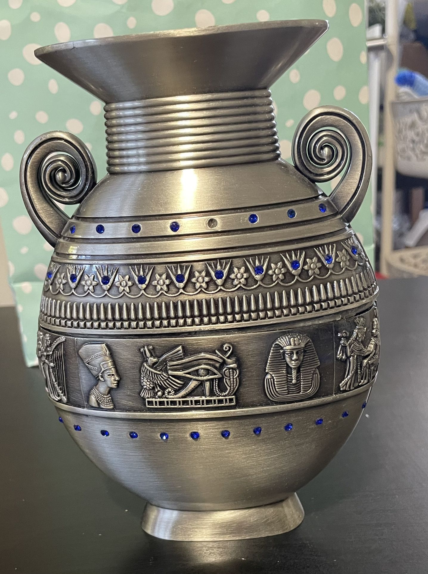 Unique Egyptian Pewter Vase with beautifully design Mad in Egypt for ...