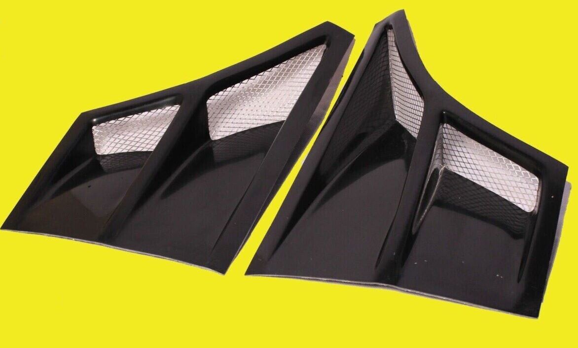 Glass Intake Scoop Side Air Front Fender Vents Hood Fiberglass 4 ...