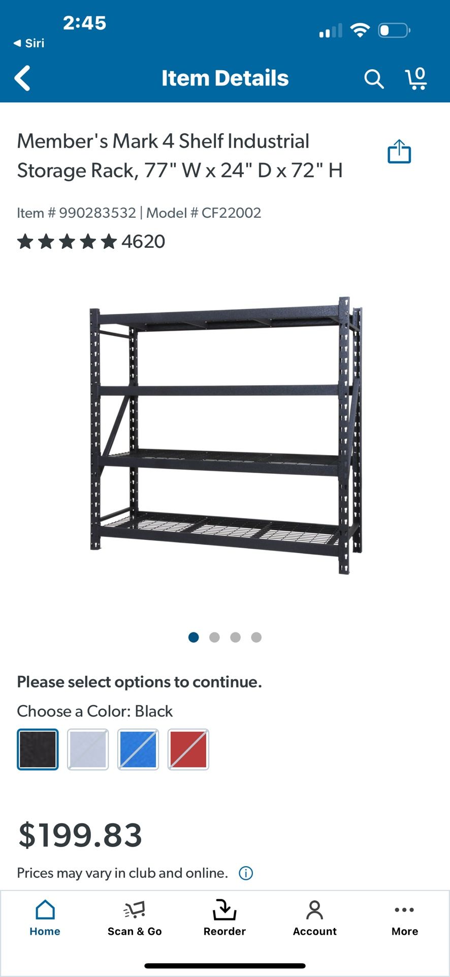 Heavy Duty 4 Shelf Storage Rack 10,000 Lbs Capacity for Sale in Las ...