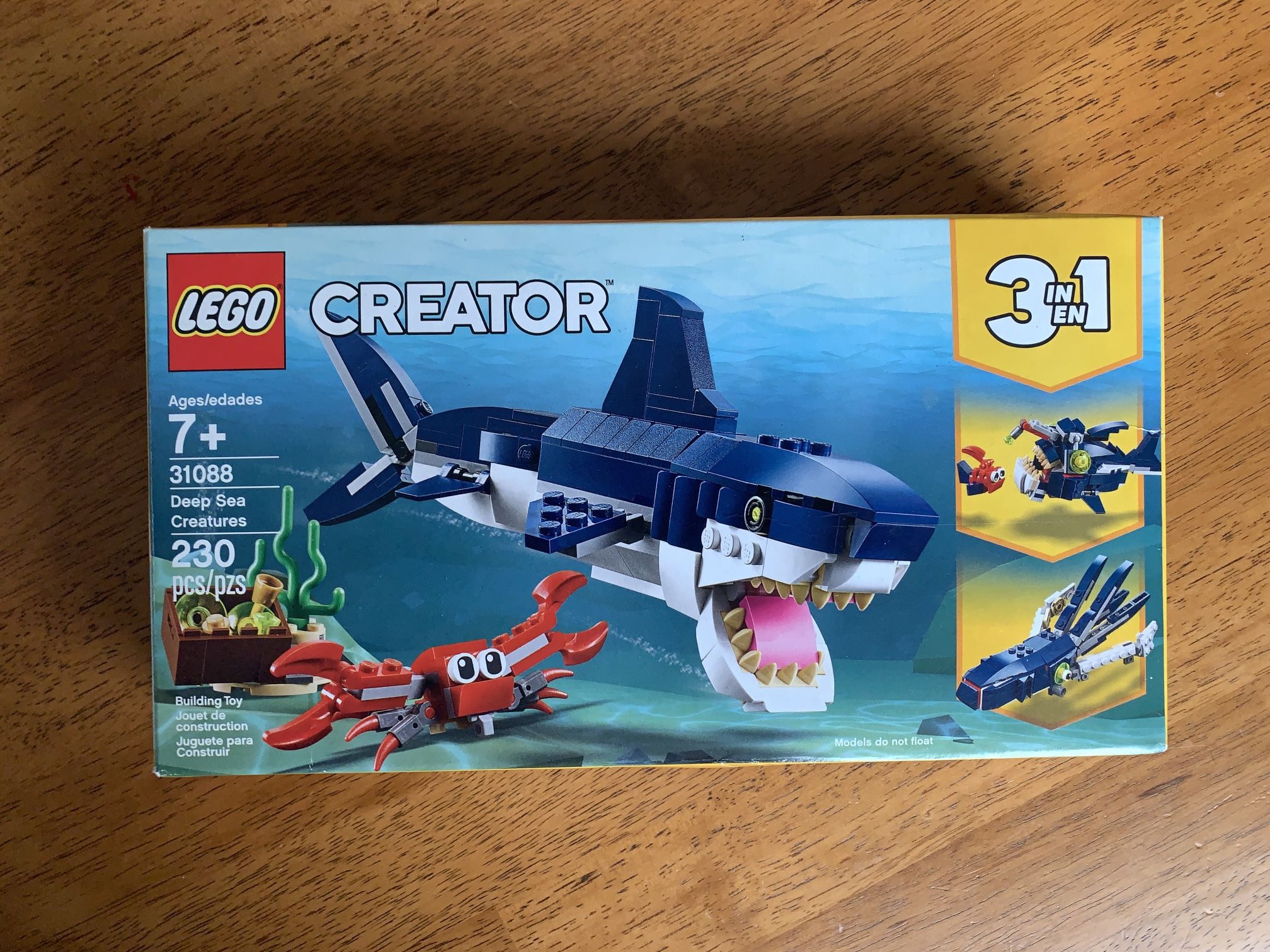 LEGO Creator 3in1 Deep Sea Creatures (open box) for Sale in Seattle, WA ...