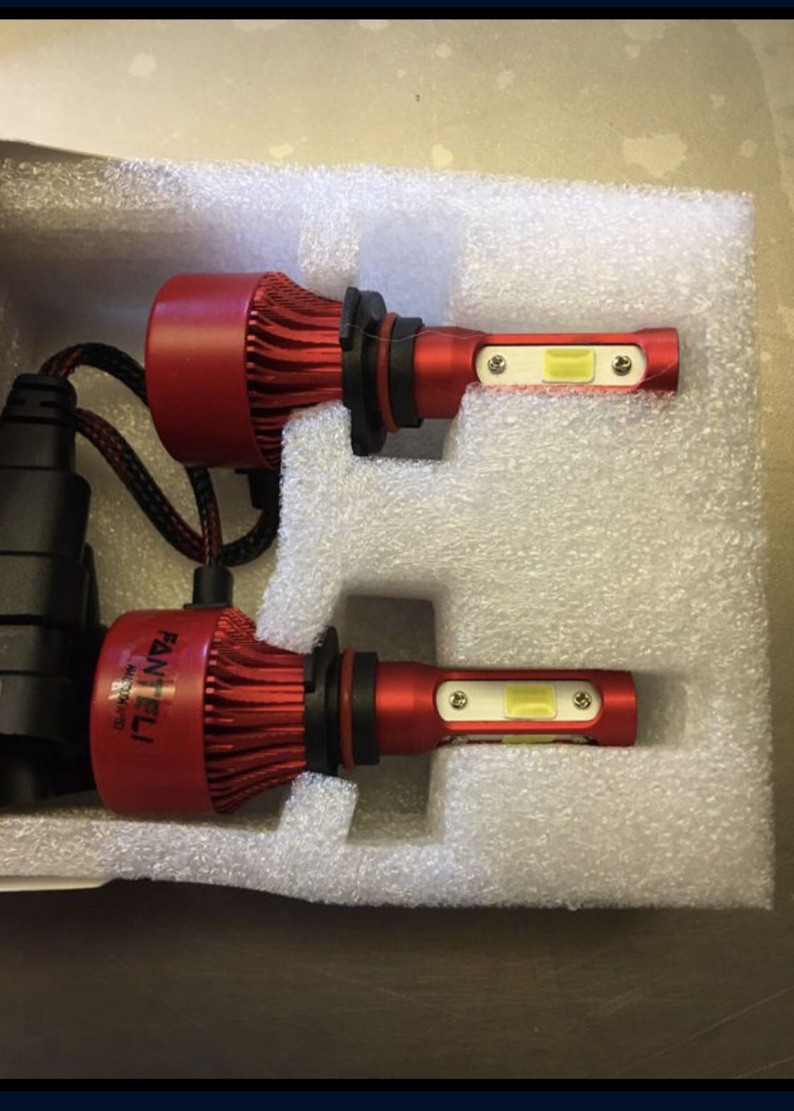 9005 HB3 9145 9140 H10 9005XS 9011 LED Bulbs Replacements - 4 Sided for ...