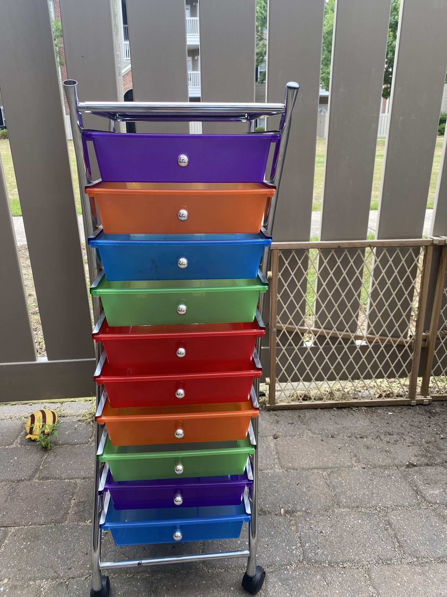 Rainbow Drawer Rolling Cart for Sale in Columbia, SC - OfferUp