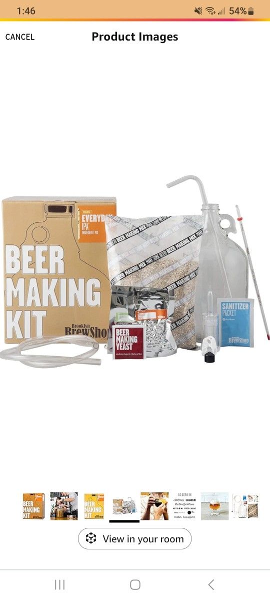 Brooklyn Brew Shop Everyday IPA Glass Beer Making Kit with pack of (16 ...