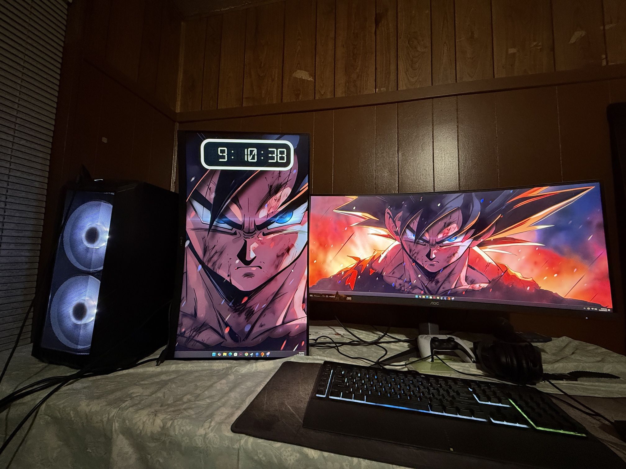 Selling My Gaming Pc With Two Monitors Like New With Boxes for Sale in ...