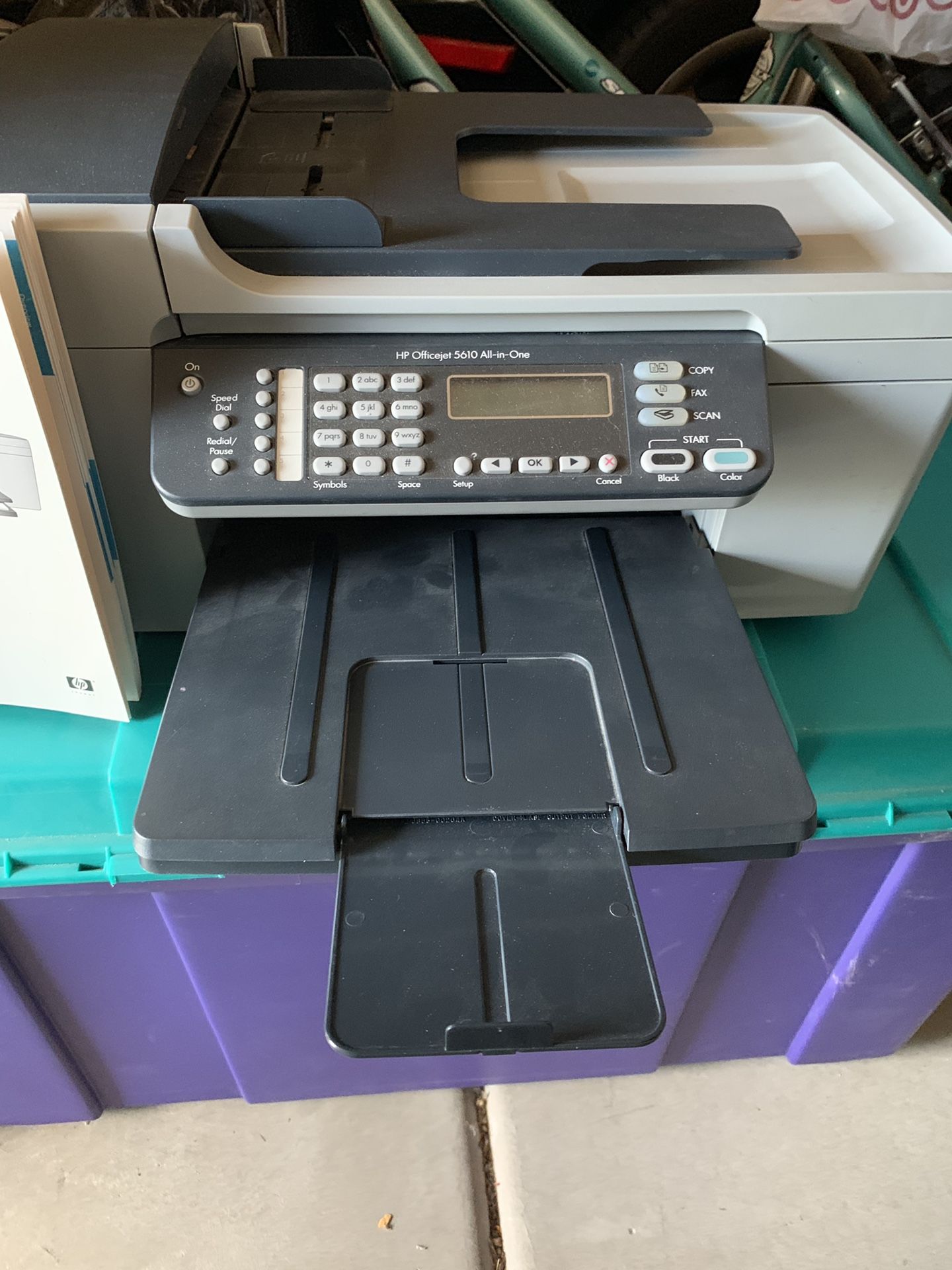HP OfficeJet 5610 All in One Printer/Fax/Scanner & 2 Ink Cartridges for ...