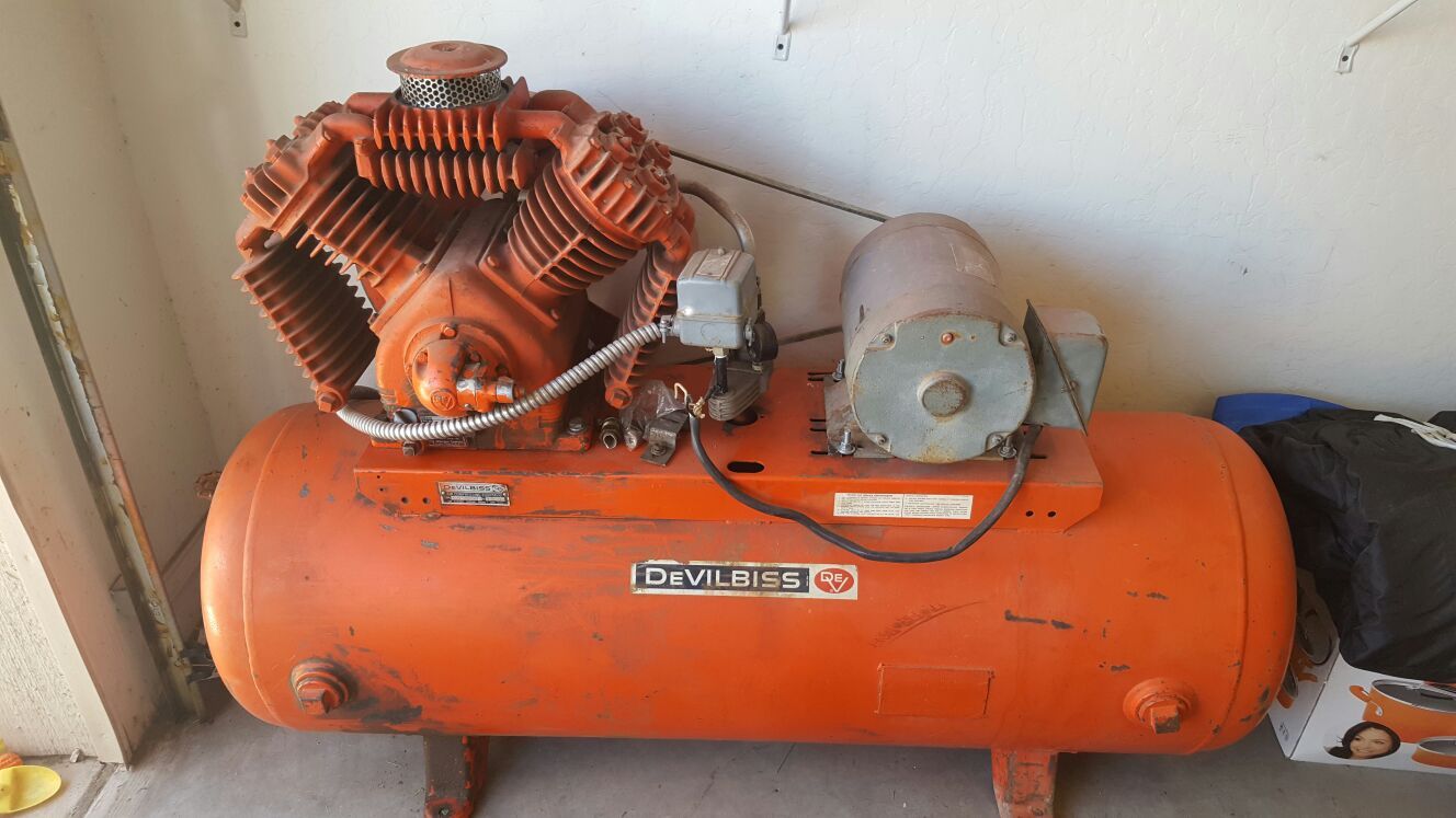 DeVilBiss 80 gal air compressor for Sale in Gilbert, AZ - OfferUp
