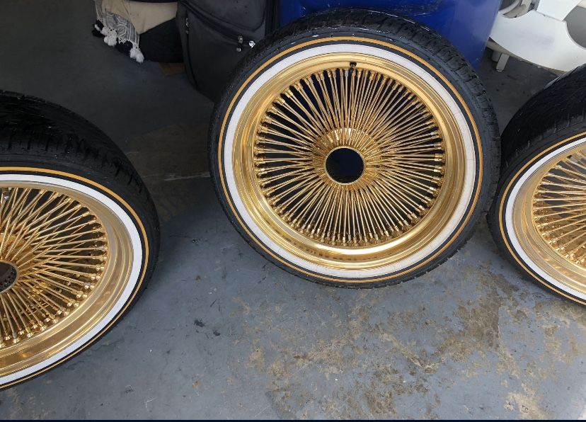 20 Inch Daytons Wire Wheels And Vogue Tyres for Sale in Miami, FL - OfferUp
